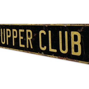 Supper Club - Supper Club Sign - Custom Supper Club - Vintage Style ...