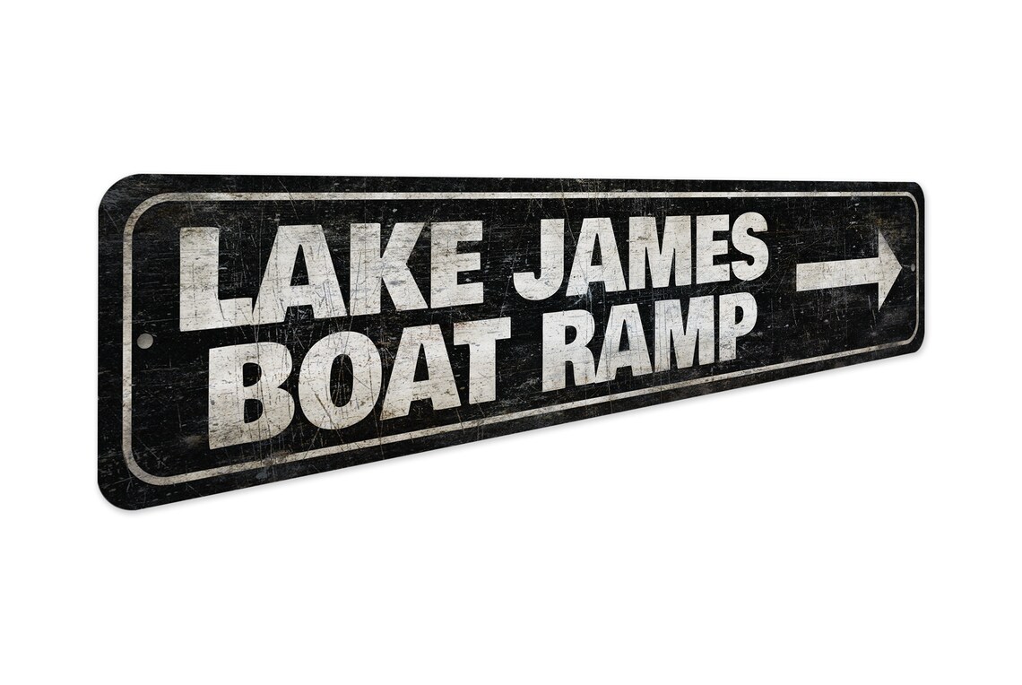 Boat Ramp Arrow Sign - Custom Boat Ramp - Boat Ramp Decor - Lake House ...
