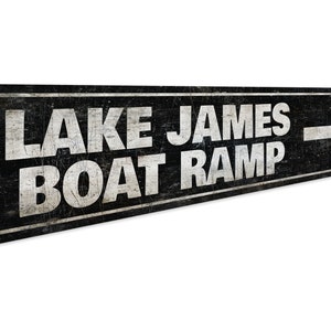 Boat Ramp Arrow Sign - Custom Boat Ramp - Boat Ramp Decor - Lake House ...