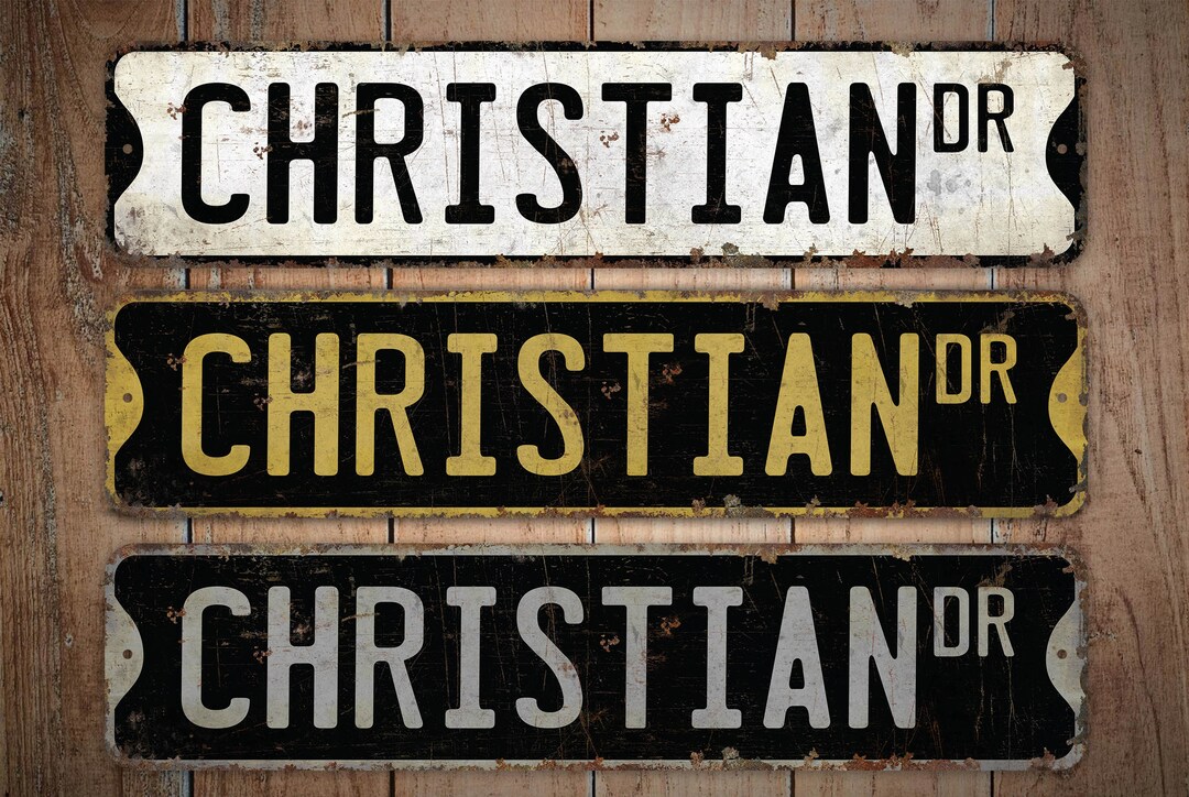 Christian Name Sign Kids Room Door Sign Children Name Sign - Etsy