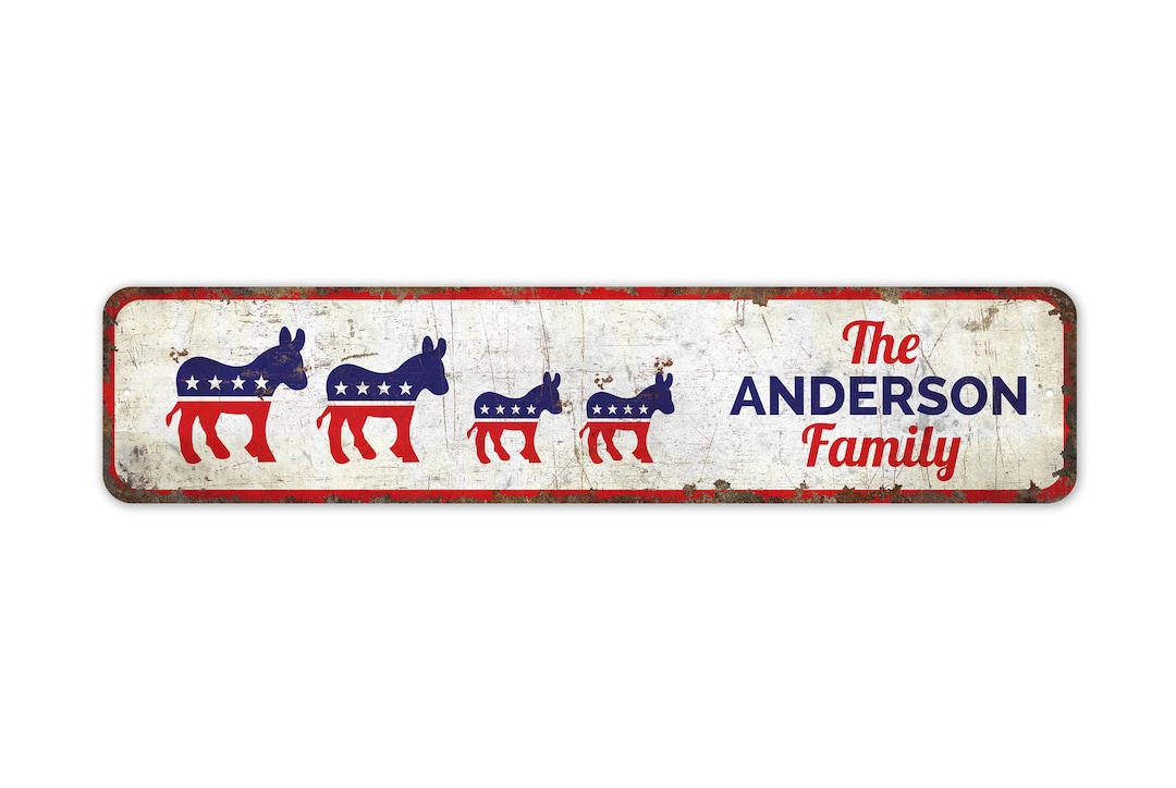 Democrat Family - Democrat Family Sign - Democrat Family Decor ...