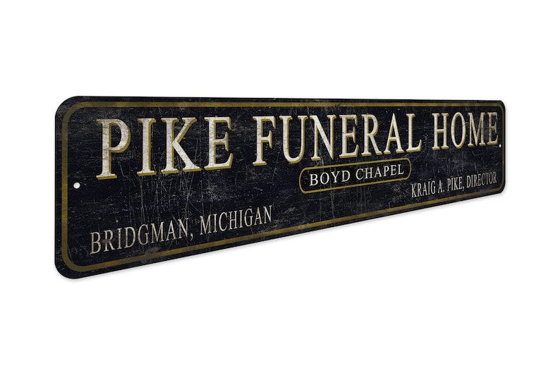Funeral Home Sign Custom Funeral Home Vintage Style Sign | Etsy