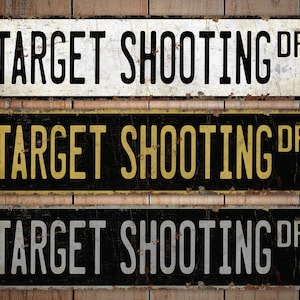 Target Shooting - Target Shooting Sign - Target Game Sign - Shooting ...
