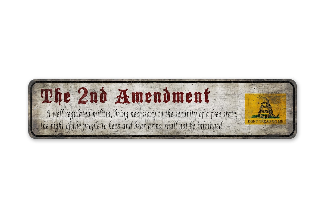 The 2nd Amendment - 2nd Amendment Sign - Vintage Style Sign - 2nd ...