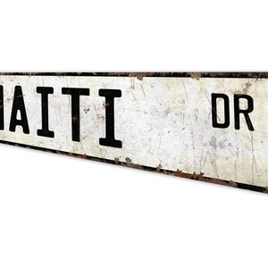 Haiti - Haiti Sign - Haiti Decor - Vintage Style Sign - Custom Street ...