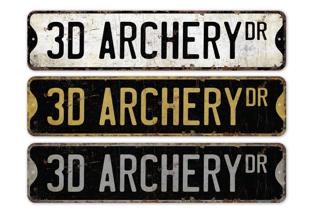 3D Archery - 3D Archery Sign - 3D Archery Decor - Custom 3D Archery ...