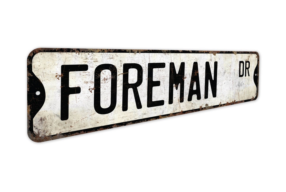 Foreman - Foreman Sign - Foreman Decor - Vintage Style Sign - Custom ...