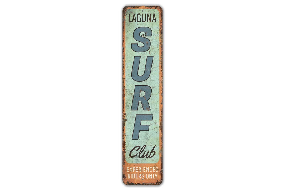 Surf Club Sign - Private Surf Club - Surf Club Decor - Vintage Style ...