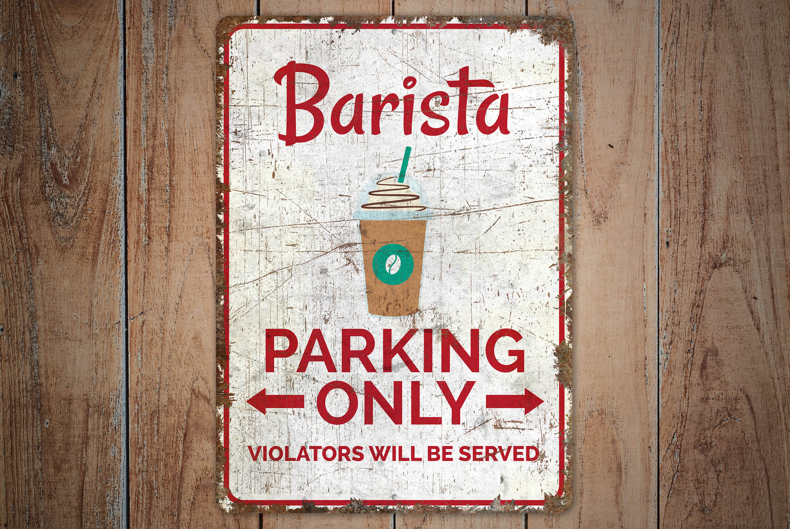 Barista Parking - Barista Parking Sign - Barista Parking Only - Car ...