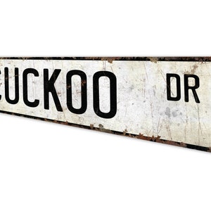Cuckoo Cuckoo Sign Cuckoo Decor Vintage Style Sign Custom Street Sign ...