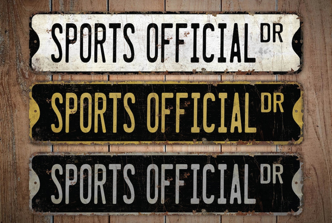 Sports Official - Sports Official Sign - Sports Official Decor ...