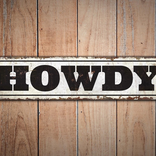 Howdy Sign - Etsy