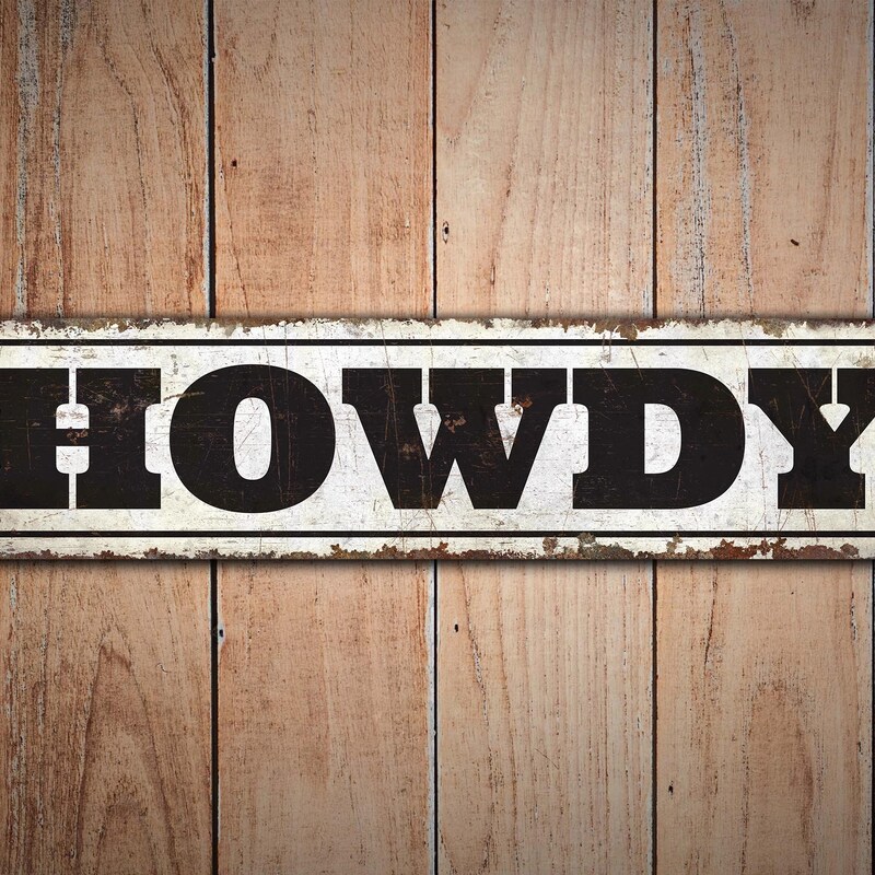 Howdy Sign - Etsy