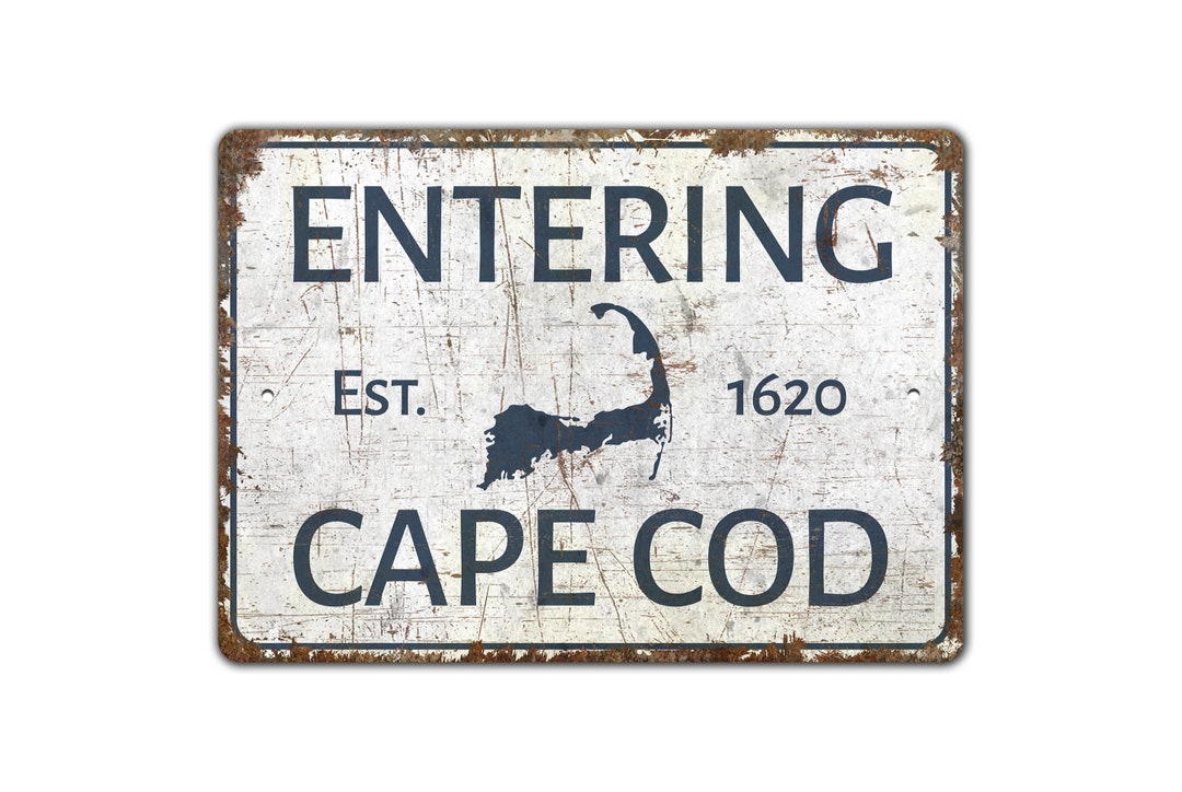 Entering Cape Cod - Cape Cod Sign - Vineyard Decor - Island Sign ...