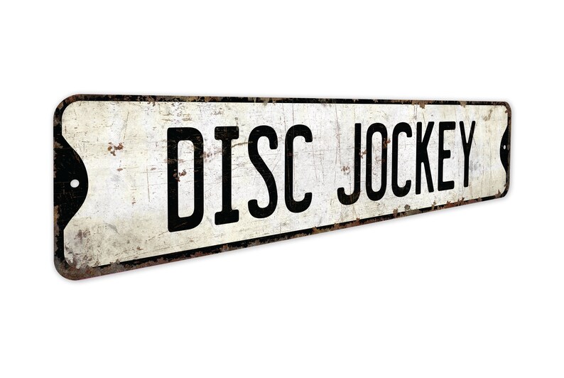 Disc Jockey Disc Jockey Sign Vintage Style Sign Disc - Etsy