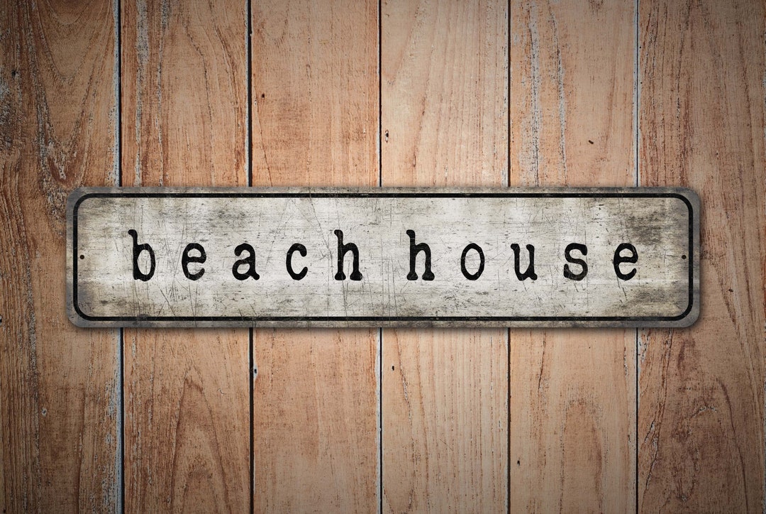 Custom Beach House - Beach House Sign - Beach House Decor - Rustic ...