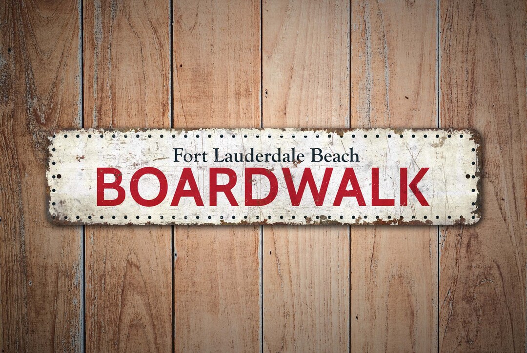 Boardwalk Sign Custom Boardwalk Boardwalk Name Decor - Etsy