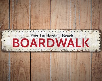 Boardwalk Vintage Metal Sign - Etsy