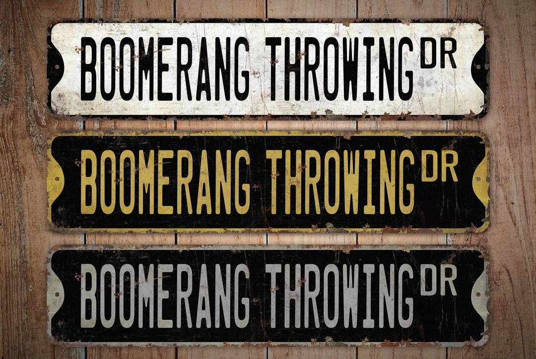 Boomerang Throwing - Boomerang Sign - Throwing Sign - Throwing Game ...