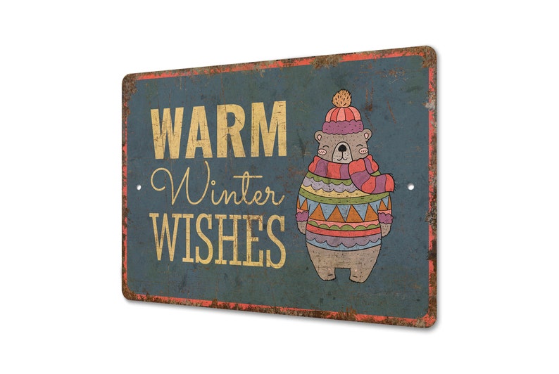 Warm Winter Wishes Sign - Warm Winter Wish - Winter Wishes Decor ...