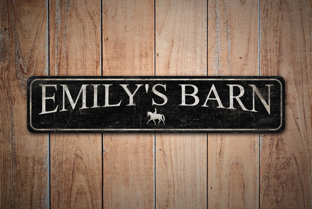 Horse Stable Sign - Custom Horse Stable - Horse Stable Decor - Vintage ...