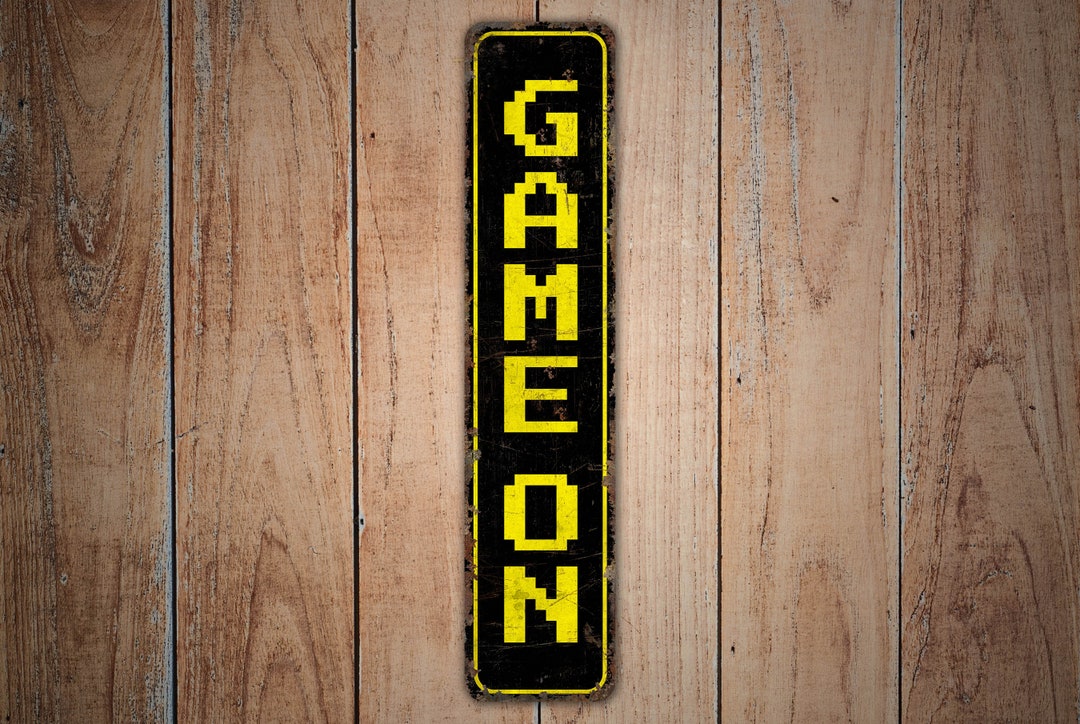 Game on Sign - Game on Decor - Kids Room Sign - Kids Room Door Decor ...