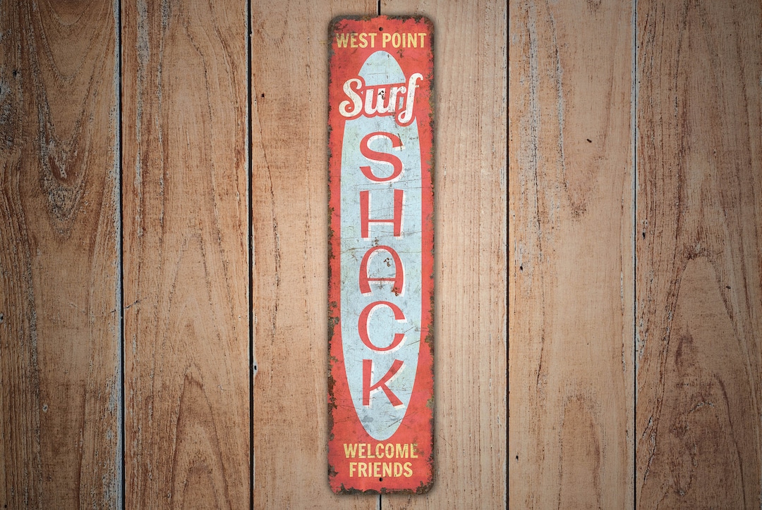 Surf Shack Surf Shack Sign Surf Shack Decor Vintage Style Sign Custom ...