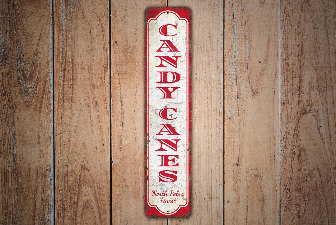 Candy Canes Sign - Christmas Decor - Candy Canes - Christmas Gift ...