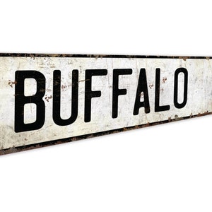 Buffalo - Buffalo Sign - Buffalo Decor - Vintage Style Sign - Custom ...