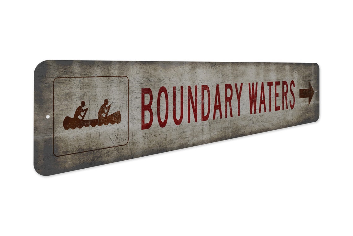 Boundary Waters Arrow Sign Boundary Waters Sign Custom - Etsy