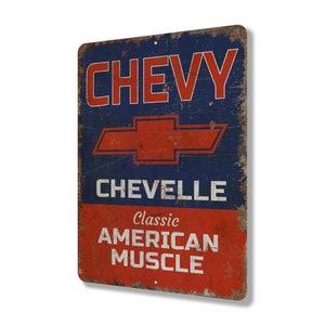 Classic American Muscle - Chevy Chevelle - Car Show Sign - Chevy ...