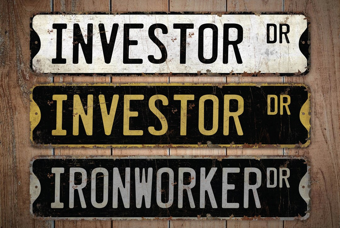 Investor - Investor Sign - Investor Decor - Vintage Style Sign - Custom ...