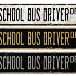 School Bus Driver - School Bus Driver Sign - School Bus Driver Decor ...
