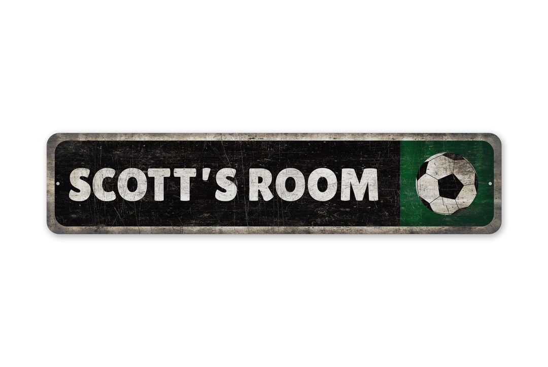 Soccer Kids Door Sign - Kids Soccer Fan- Personalized Sign - Soccer Fan ...