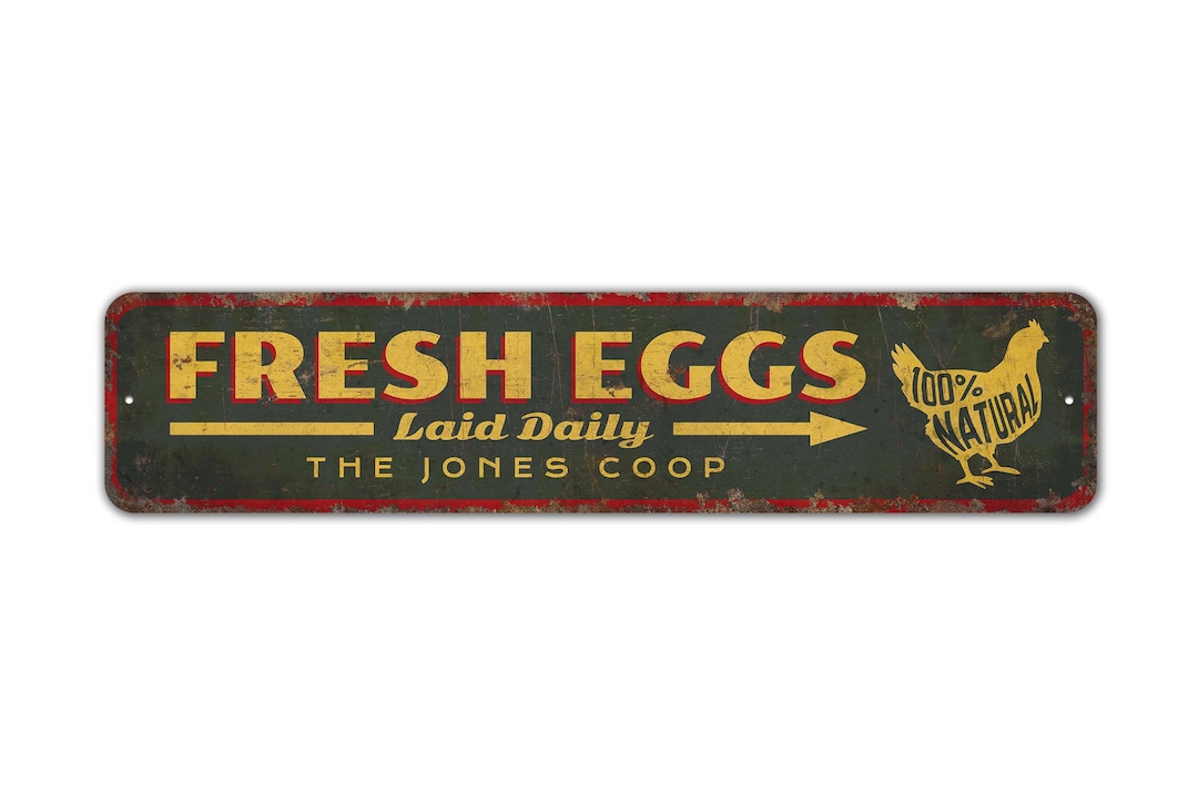 Fresh Eggs Sign - Fresh Eggs - Egg Farm Sign - Farm Decor - Chicken ...