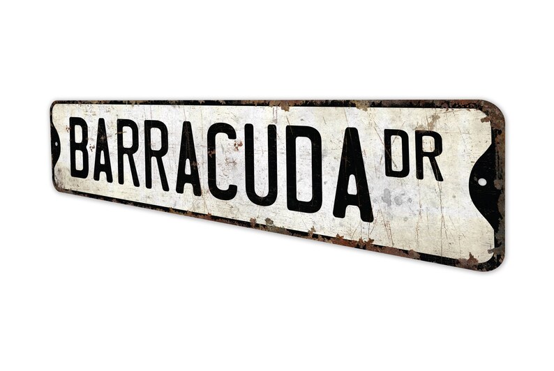 Barracuda Barracuda Sign Barracuda Decor Vintage Style - Etsy