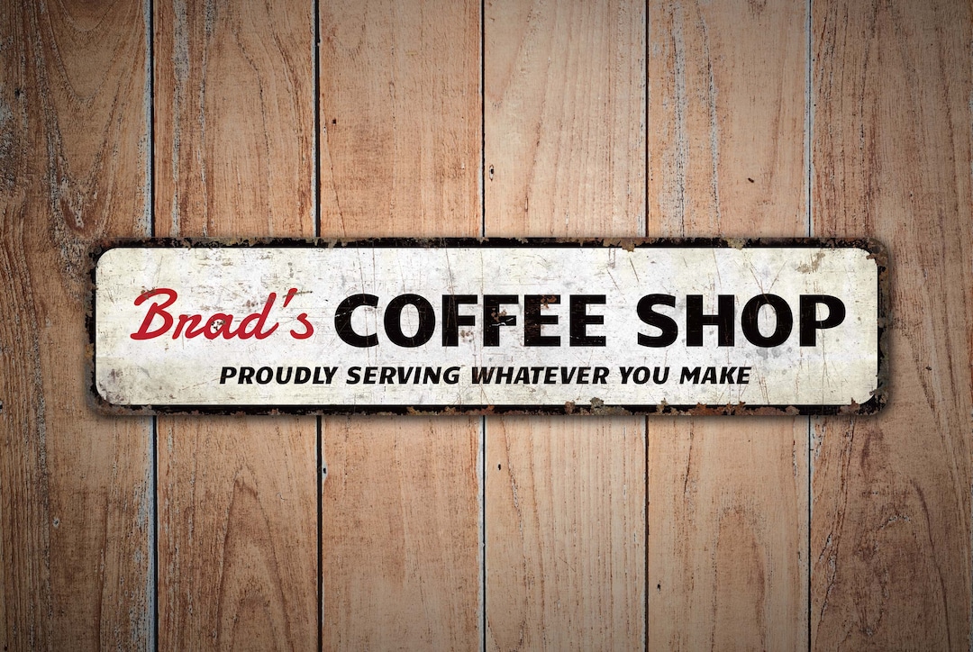 Coffee Bar Coffee Shop Sign Coffee Shop Decor Coffee Bar Decor Vintage ...