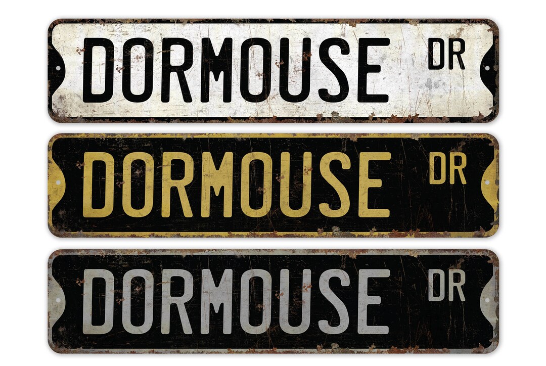 Dormouse - Dormouse Sign - Dormouse Decor - Vintage Style Sign - Custom ...