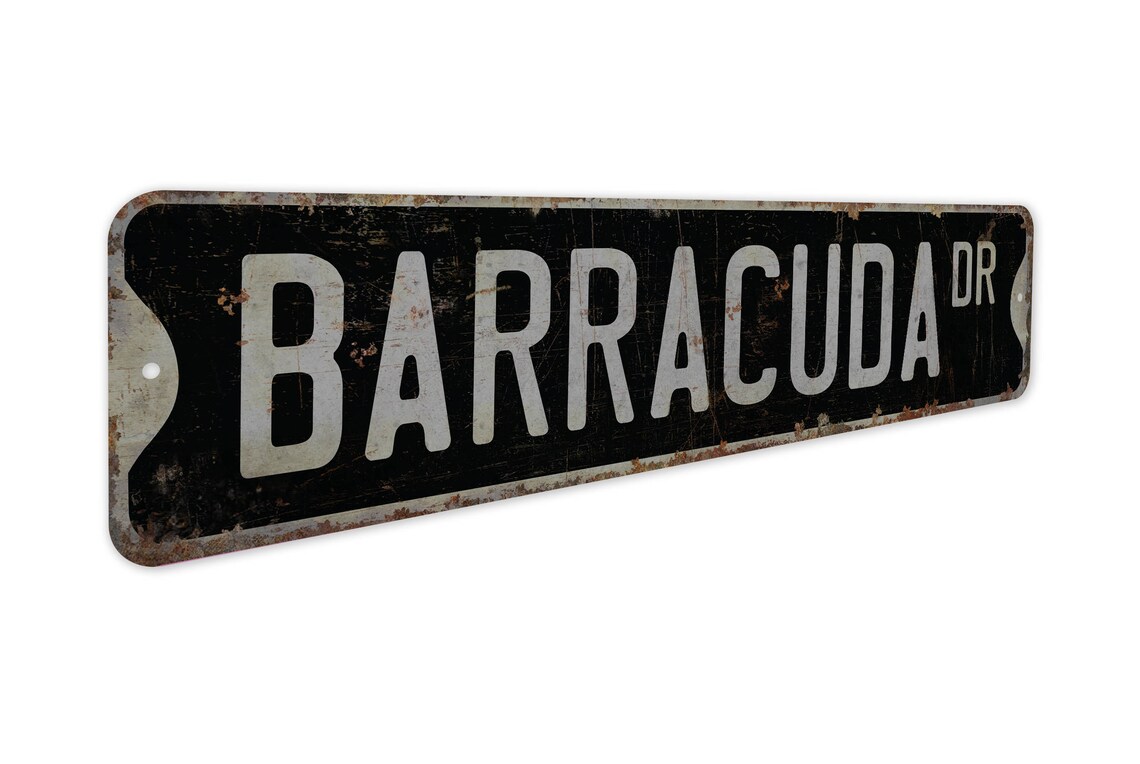 Barracuda Barracuda Sign Barracuda Decor Vintage Style - Etsy