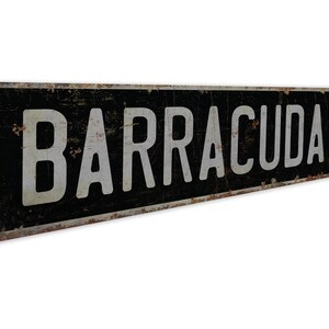 Barracuda - Barracuda Sign - Barracuda Decor - Vintage Style Sign ...