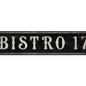 Custom Bistro Sign - Bistro Cafe Sign - Vintage Style Sign - Bistro ...