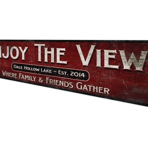 Enjoy the View Sign - Enjoy the View Decor - Vintage Style Sign ...