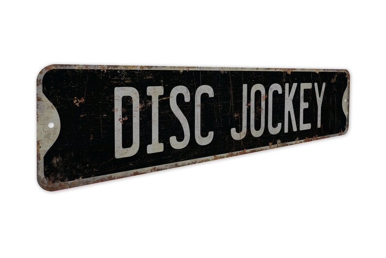 Disc Jockey Disc Jockey Sign Vintage Style Sign Disc - Etsy
