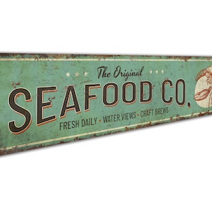 The Original Seafood Co Seafood Co Sign Seafood Co Decor Seafood ...
