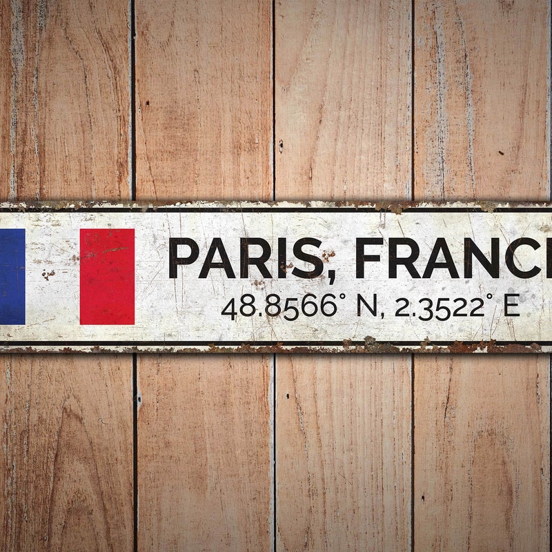 Paris Street Sign - Etsy