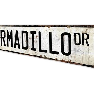 Armadillo - Armadillo Sign - Armadillo Decor - Vintage Style Sign ...