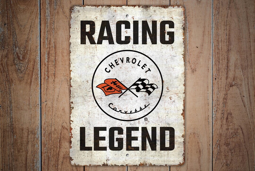 Racing Legend Sign - Chevrolet Decor - Chevrolet Sign - Chevrolet Lover ...