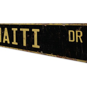 Haiti - Haiti Sign - Haiti Decor - Vintage Style Sign - Custom Street ...