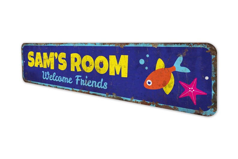 Sam's Room Sign - Kids Room Sign - Kids Room Decor - Vintage Style Sign ...
