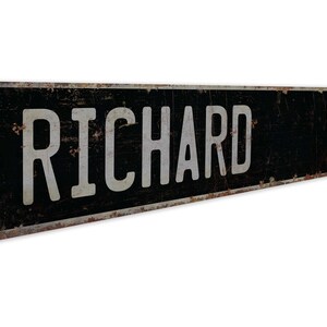 Richard Name Sign - Kids Room Door Sign - Boys Room Sign - Family Name ...